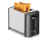China Stainless Steel 2 Slice Wide Slot Toaster with Auto Power Cut Off 6 Time Settings for sale