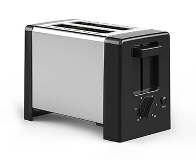 China Stainless Steel 2 Slice Toaster Pop Up Sandwich Maker 6 Time Setting 850W for sale