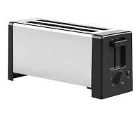China Stainless Steel 2 Slice Pop Up Toaster 6 Browning Settings 850W Silver for sale