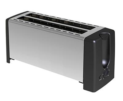China Stainless Steel 4 Slice Toaster Electric Bread Toaster 1500W 6 Settings for sale