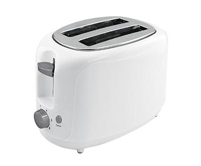 China Household Appliance White 2 Slice Bread Toaster 6 Time Setting for sale
