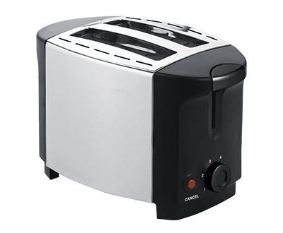 China Stainless Steel 2 Slice Toaster with Defrost and Bagel Setting 6 Time Settings for sale