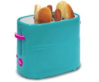 China Stainless Steel 2 Slice Pop Up Toaster with Bread Centering 6 Time Setting for sale
