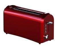 China Stainless Steel 4 Slice Long Slot Toaster with Auto Power Cut Off 1500W for sale