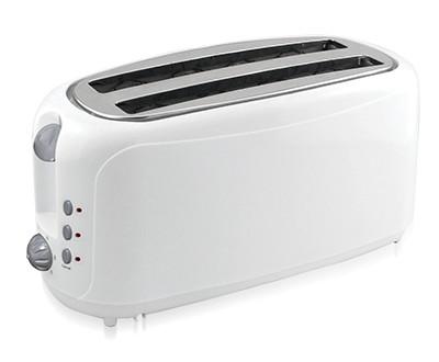 China 4 Slice Long Toaster 2 Slot Bread Centering Stainless Steel 1500W for sale