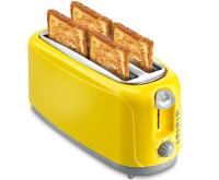 China 4 Slice Long Toaster 2 Slot Bread Centering Stainless Steel 1500W for sale