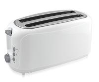 China White Plastic 2 Slot Toaster 4 Slice KT-3083 with 6 Time Settings for sale