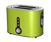 China 2 Slice Toaster with Reheat Defrost Function 6 Time Settings 800W Stainless Steel for sale