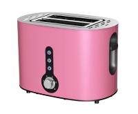 China 2 Slice Toaster with Reheat Defrost Function 6 Time Settings 800W Stainless Steel for sale