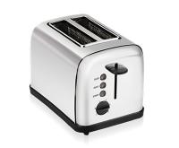 China Stainless Steel 2 Slice Toaster 6 Time Setting with Removable Crumb Tray KT-3120 for sale