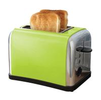 China Stainless Steel 2 Slice Toaster 6 Time Setting with Removable Crumb Tray KT-3120 for sale