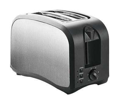 China Stainless Steel 2 Slice Toaster 6 Time Setting Auto Power Cut Off KT-3130 for sale