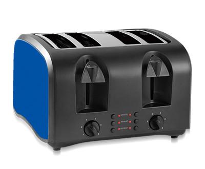 China 4 Slice Automatic Bread Toaster with Bread Centering Function 1500W Stainless Steel for sale