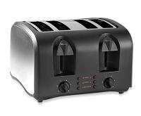 China 4 Slice Automatic Bread Toaster with Bread Centering Function 1500W Stainless Steel for sale