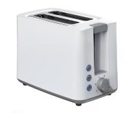 China Plastic Housing 2 Slice Toaster with Auto Power Cut Off 6 Time Settings 700W for sale