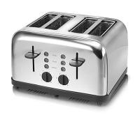 China 4 Slice Stainless Steel Toaster KT-3220 with Defrost Reheat Cancel Function 1500W for sale