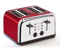 China 4 Slice Stainless Steel Toaster KT-3220 with Defrost Reheat Cancel Function 1500W for sale