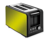 China Stainless Steel 2 Slice Wide Slot Toaster with Bread Centering 6 Time Setting for sale