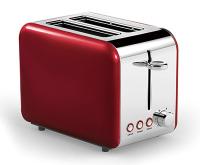 China Reheat Function Brushed Chrome Stainless Steel Toaster 2 Slice for sale
