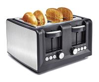 China Stainless Steel 4 Slice Toaster 1500W with Cancel Reheat Defrost Function for sale