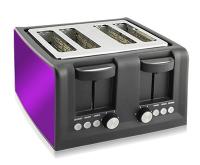 China Stainless Steel 4 Slice Toaster 1500W with Cancel Reheat Defrost Function for sale