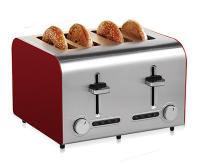 China Stainless Steel 4 Slice Toaster with Bread Centering 1500W Pop Up Toaster for sale