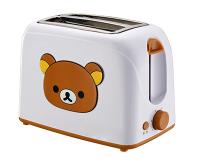 China Plastic 2 Slice Toaster with Defrost Function 6 Time Setting Custom Patterns for sale