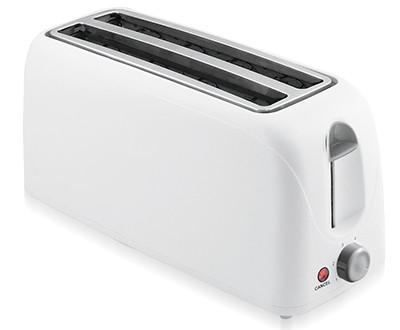 China 4 Slice Toaster 2 Long Slot Stainless Steel Toaster 6 Time Setting Removeable Crumb Tray for sale