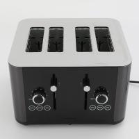China 1800W 4 Slice Stainless Steel Bread Toaster Pop Up Sandwich Maker 120V 60Hz for sale