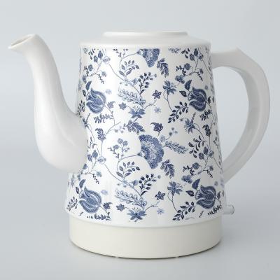 China 360° Swivel Base Ceramic Teapot Kettle Electric Gooseneck Spout for sale