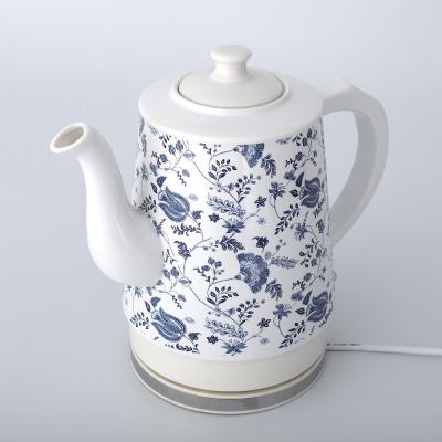 China 1.6L 1500W Auto Shut Off Vintage Electric Ceramic Kettle with Boil Dry Protection for sale
