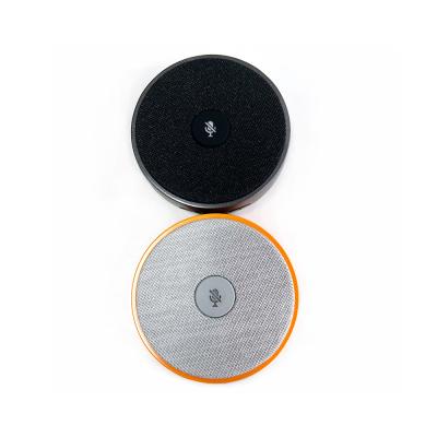 China USB Wireless Conference Speakerphone Microphone 80mm Portable Omnidirectional Speaker for sale