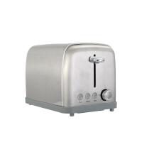 China 2 Slice Stainless Steel Toaster 900W Household Breakfast Maker with Auto Pop Up and 6 Time Settings for sale