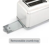 China Stainless Steel 2 Slice Electric Bread Toaster 900W 120V with 6 Settings for sale
