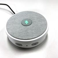China FCC 80x80x23mm Table Microphone Noise Cancellation Conference Speakerphone Bluetooth USB 5M for sale