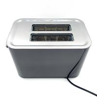 China Stainless Steel 2 Slice Electric Toaster 900W 120V Automatic Pop Up with Defrost and Reheat for sale