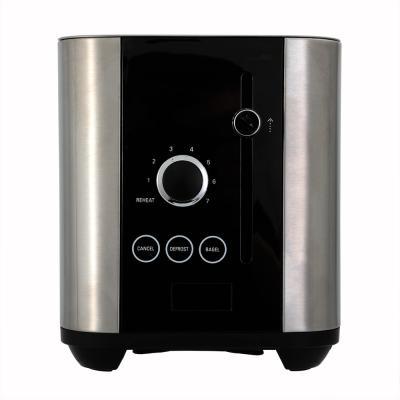 China Commercial 2 Slice Stainless Steel Toaster 900W Electric Bread Toaster with Timer for sale
