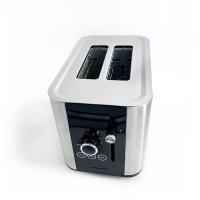 China Stainless Steel 2 Slice Household Toaster 1000W with 6 Browning Settings and Auto Pop Up for sale