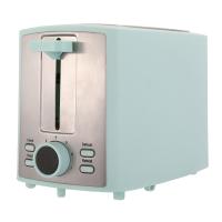 China 2 Slice Retro Toaster 900W Pastel Green with Digital Display and 6 Browning Settings for sale