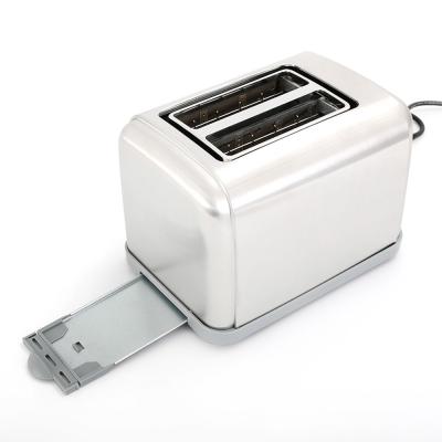China Stainless Steel 2 Slice Toaster 900W 120V Electric Bread Toaster with Auto Pop Up for sale