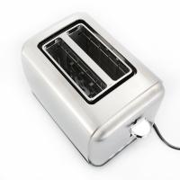 China Stainless Steel 2 Slice Toaster 900W 120V Automatic Pop Up with Defrost Reheat for sale
