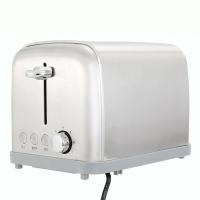 China Stainless Steel 2 Slice Toaster 900W 120V Automatic Pop Up with Defrost Reheat for sale