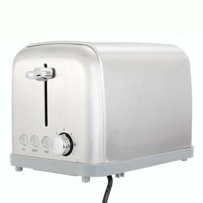 China Stainless Steel 2 Slice Toaster 900W 120V Automatic Pop Up with Defrost Reheat for sale
