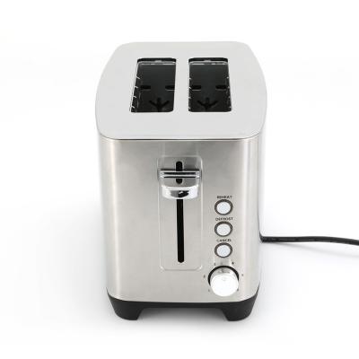 China Stainless Steel Double Slot Pop Up Toaster 1000W 120V for Household Kitchen for sale