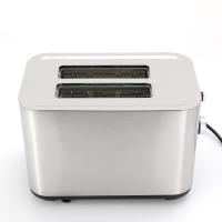 China Stainless Steel 2 Slice Toaster 900W Automatic Pop Up Fast Heating Household Breakfast Maker for sale