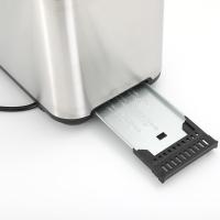 China Stainless Steel 2 Slice Toaster 900W Automatic Pop Up Fast Heating Household Breakfast Maker for sale