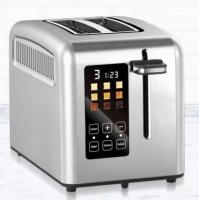 China Stainless Steel 2 Slice Toaster 900W with LED Display 6 Browning Settings for sale
