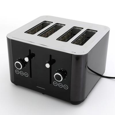 China 4 Slice Stainless Steel Toaster 1750W Auto Power Cut Off Custom Logo for sale