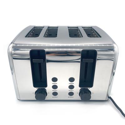 China Commercial Stainless Steel Toaster 4 Slice Square Bread Machine for sale