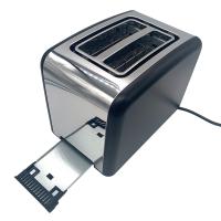 China Stainless Steel Electric Pop Up Toaster 900W 120V Double Slot Sandwich Bread Toaster for Household for sale